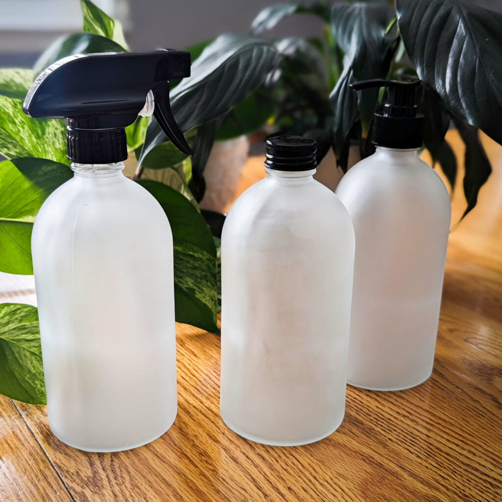 Reusable Glass Cleaner Bottles (Spray, Pump, or Screw Top)